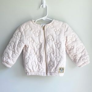 Disney | Jackets & Coats | New Disney Quilted Jacket Pink With Gold ...